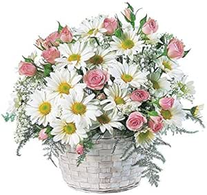 Amazon.com : Teleflora Posy Basket - Deluxe Flower Arangement : Grocery ...