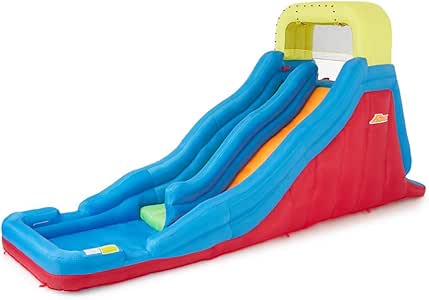 Amazon.com: BANZAI Double Drop Raceway Inflatable 2 Lane Racing Water ...