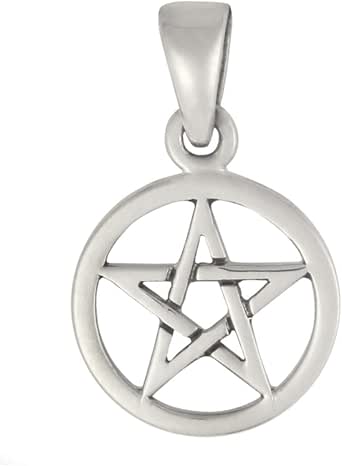 Amazon.com: Sterling Silver Small Pentagram Pentacle Pendant: Clothing
