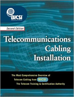 Telecommunications Cabling Installation: BICSI: 9780071409797: Amazon ...