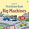 Big Machines Sticker Book (Usborne First Sticker Books): Amazon.co.uk ...