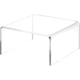 Amazon.com: Plymor Clear Acrylic Display Riser with Tray Handles, 4" H ...