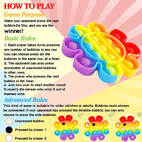 Push Pop Poop it Fidget Toy, 4 Pack Sensory Anxiety Stress Relief ...