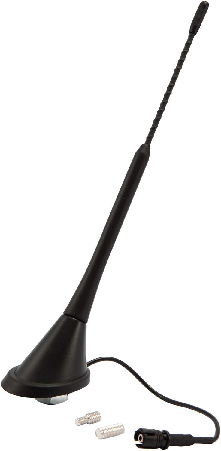 SurePromise Car Radio Ariel Mast with Aerial Base 9 inch AM/FM Screw in ...