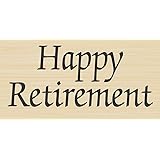 Amazon.com: Retirement Greeting Rubber Stamp by DRS Designs - Made in ...