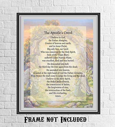 Amazon.com: “Apostle's Creed”-Biblical Wall Art-8x10"-Ready to Frame ...