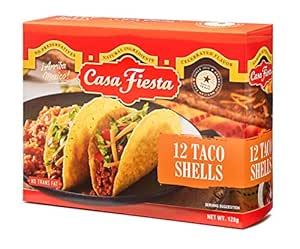 Amazon.com : CASA FIESTA, Taco Shells, 12 Shells, Box, Pack of 3, Size ...