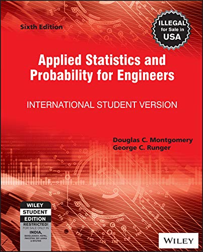 Applied Statistics and Probability for Engineers, Isv: WILEY INDIA ...