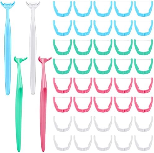 TERRIFI Dental Floss, Refill Heads Reusable Dental Flosser, Handle with ...