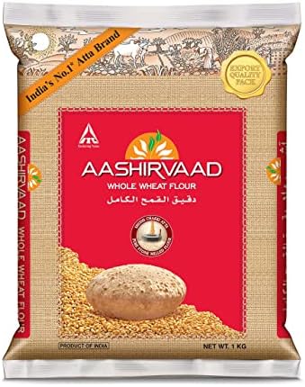 Aashirvaad Whole Wheat Flour, Made from Indian Wheat, 1kg price in UAE ...