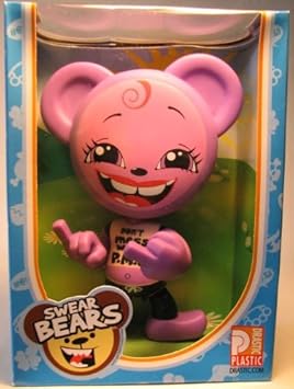 Amazon.com: Swear Bears 6 inch vinyl PMS Bear: Toys & Games