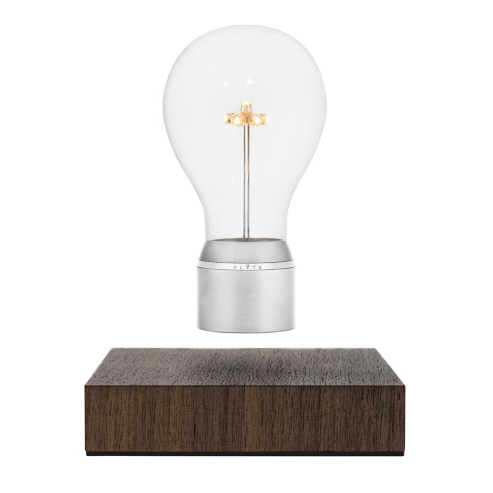 Flyte Royal Levitating Magnetic LED Light Bulb with Oak Wood Base ...