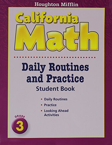 Houghton Mifflin Mathmatics: Daily Routine And Practice Book Level 3: HOUGHTON MIFFLIN ...