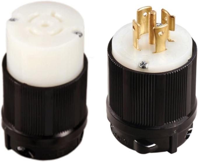 NEMA L21-20P and L21-20R Plug and Connector Set - 20A, 120/208V ...