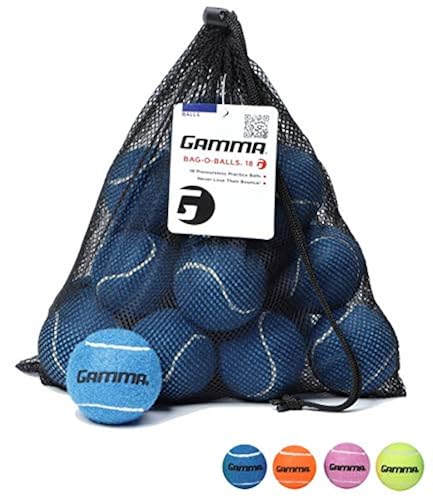 Gamma Bag of Pressureless Tennis Balls - Sturdy & Reuseable Mesh Bag ...