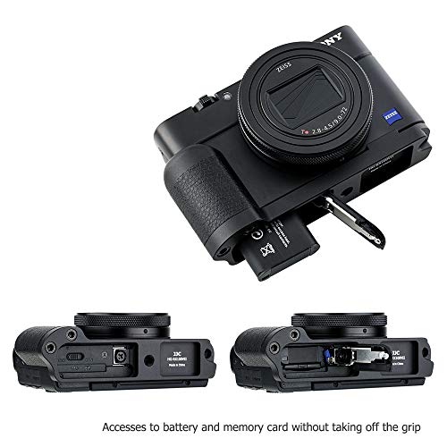 JJC Solid Metal Hand Grip Secure Handle Bracket for Sony RX100 VII RX100VII RX100M7 DSC-RX100 ...