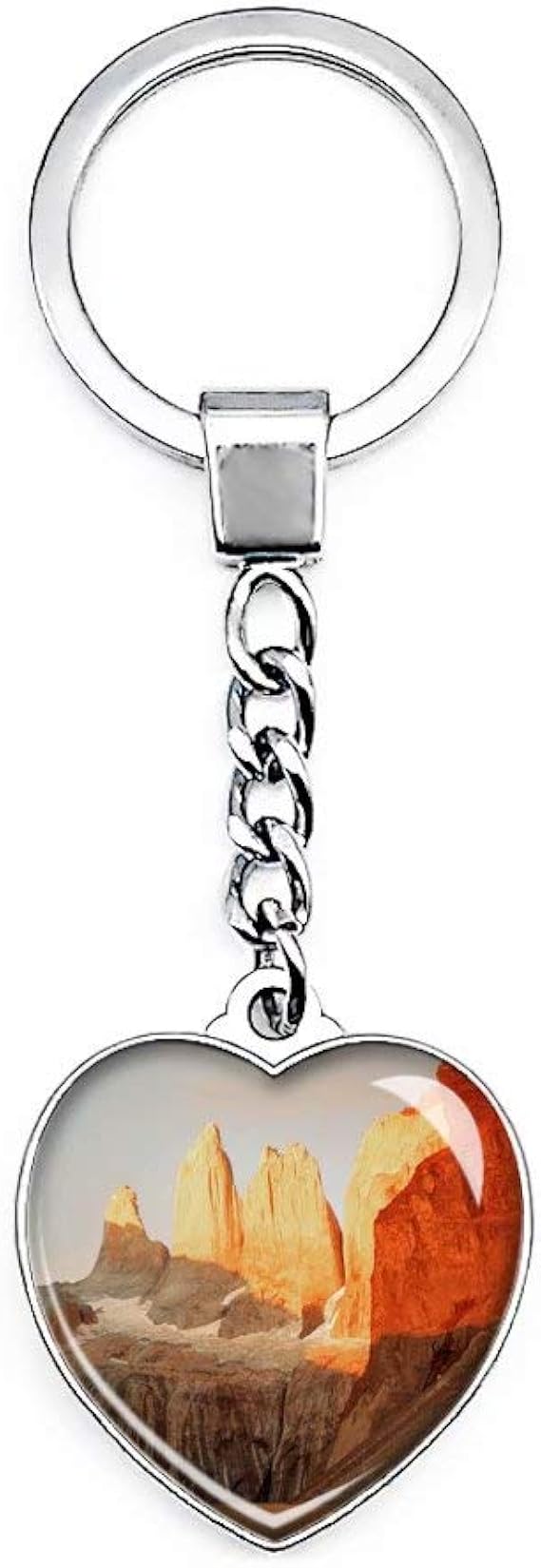 Torres Del Paine Patagonia Chile Keychain Creative Double Sided Heart ...