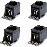 Amazon.com: risingsaplings 4pcs RJ11 6P6C 6-pin Breakout Board with PCB ...