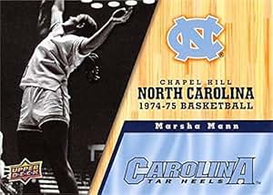 Marsha Mann Basketball Card (North Carolina Tar Heels, 1974-1975) 2011 ...