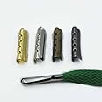 Amazon.com: 100 Pcs Shoelace Tip Aglet ends Bullet Metal Lock Clips replacement for Shoe Lace