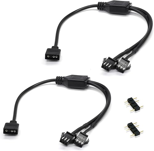 OPSFALCON ARGB Splitter Cable, 5V 3 Pin Addressable RGB Splitter Cable ...