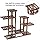 COSTWAY 6-Tier Floor-standing Flower Rack Wood Plant Stand 13 Pots ...