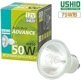 Amazon | ウシオ JR12V50WLW/K/EZ-H 10個セット ハロゲンランプ JRφ50 12V 75W形 広角 EZ10口金 | ウシオ | ハロゲン電球 通販