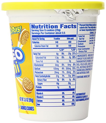 Vanilla Oreos Nutrition Facts | Besto Blog