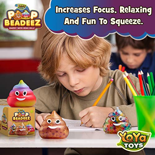 YoYa Toys Beadeez Poop Stress Relief Balls (Set of 3) - Anxiety Relief ...
