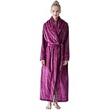 7 VEILS Women and Men Microfleece Ultra Long Floor-Length Hooded ...