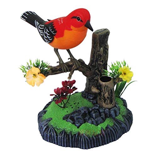 Amazon.com: ULTNICE Motion Sensor Singing Chirping Bird Battery ...