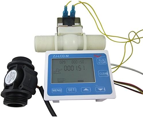 DIGITEN G1″ Water Flow Control LCD Display+Flow Sensor Meter+Solenoid ...