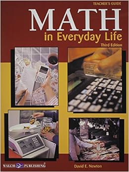 Math in Everyday Life: Amazon.co.uk: Newton, PH D David E ...