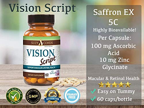 Mua Vision Script with Saffron for Macular, and Retinal Eye Health 60 ...