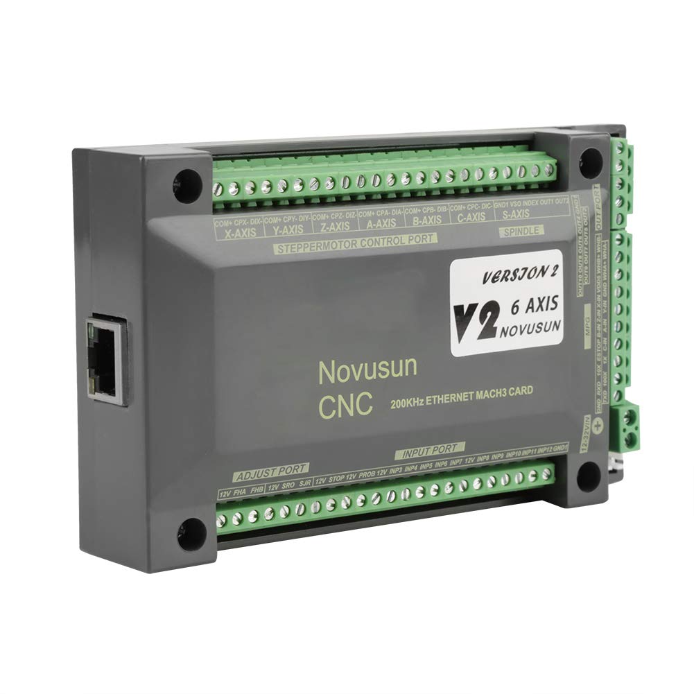 CNC Controller 6 Axis USB Mach3 Ethernet Interface Motion Control Card Breakout Interface Board ...