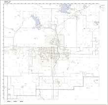 Lawton, OK ZIP Code Map Laminated: Amazon.com: Office Products