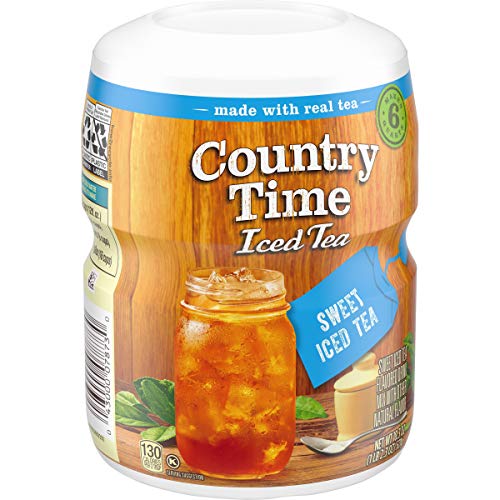 Country Time Sugar-Sweetened Sweet Tea Drink Mix (18.3 oz Canisters ...