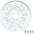 POWERTEC 5-3/4" Router Base Plate w/Screws for Trim and Plunge Routers ...
