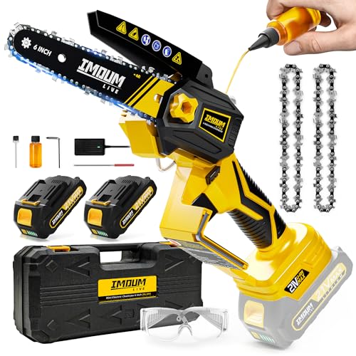 Brushless Mini Chainsaw Cordless 6 Inch with Battery Powered Power ...