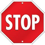 Schild Stop Stopschild 40 cm 8-eckig Alu-Verbund: Amazon.de: Baumarkt