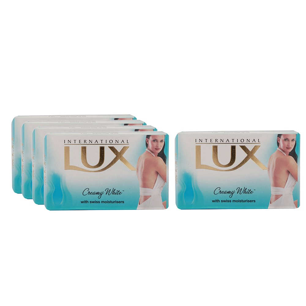 Buy Lux International Creamy White Soap Bar Combo Pack, 125gx4 (Buy 4 ...