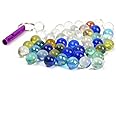 Amazon.com: POPLAY 50 PCS Beautiful Player Marbles Bulk for Marble ...