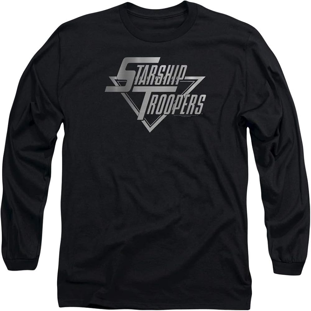 Amazon.com: Starship Troopers Logo Unisex Adult Long-Sleeve T Shirt for ...