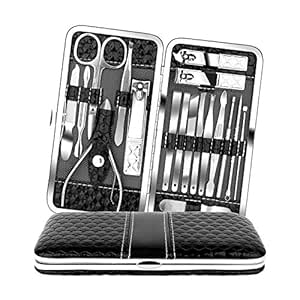 Amazon.com : Teamkio 18pcs Stainless Steel Professional Manicure ...