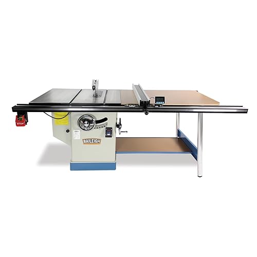 Baileigh 12-Inch Table Saw, 52-Inch Rip, 5 HP, 1Ph 220V (Model TS-1248P ...