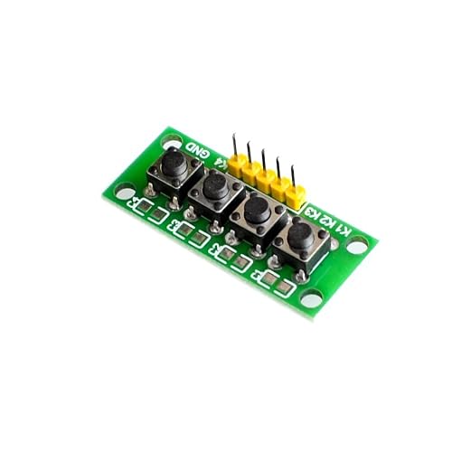 DIY Kit 1x4 4 Independent Key Button Keypad Keyboard Module Mcu for ...