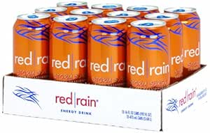 Amazon.com : Red Rain Energy Drink, Orange Passionfruit, 16-Ounce Cans ...