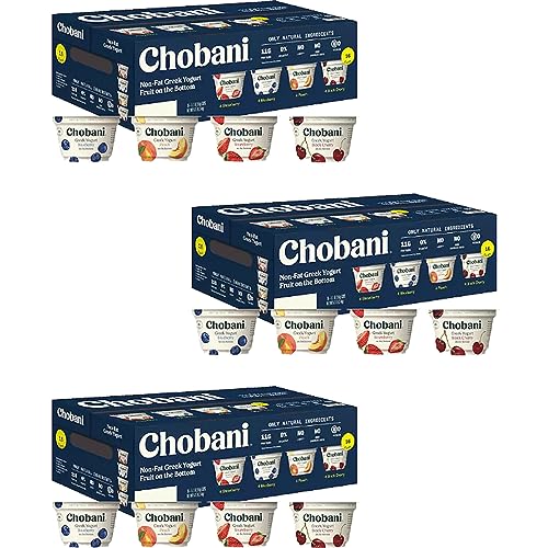 Chobani Greek Yogurt Variety Pack – 16 Count – Non-Fat with Fruit on ...