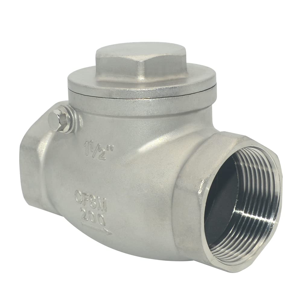 VARMHUS Stainless Steel SS316 Swing Check Valve,NPT Female X Female ...