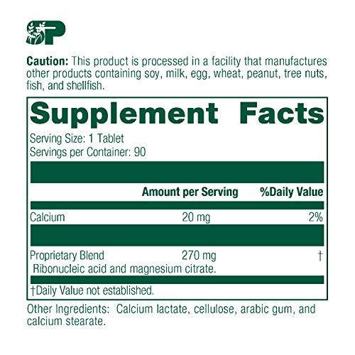 Standard Process Ribonucleic Acid (RNA) - RNA Supplement With Calcium ...